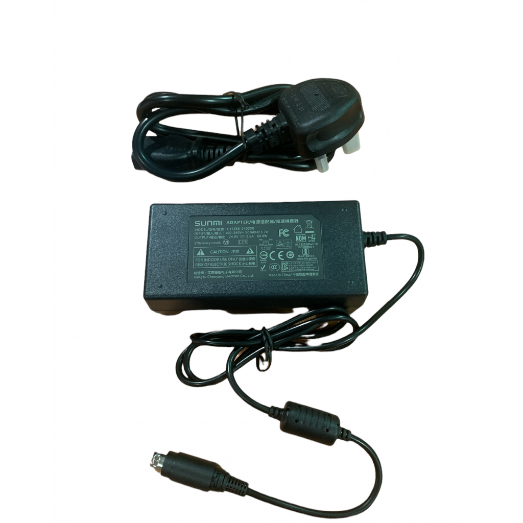 Replacement Power Supply For Thermal Receipt Printers (3 Pin) Output DC ...