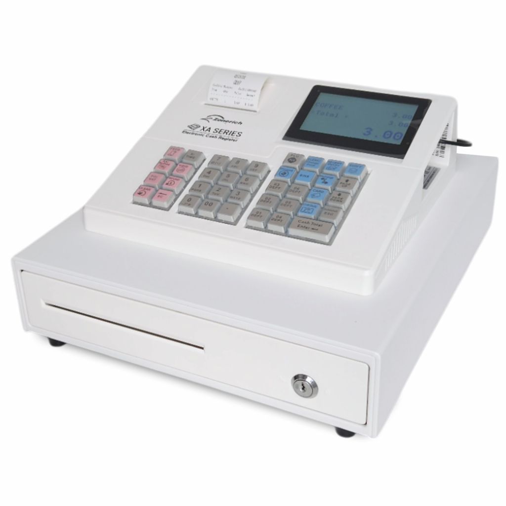 Zonerich XA138 Basic Cash Register Till White | Cash Register Group