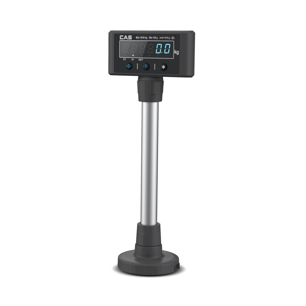 CAS PDN POS 15kg Flat Plate Weighing Scale With Pole | Cash Register Group