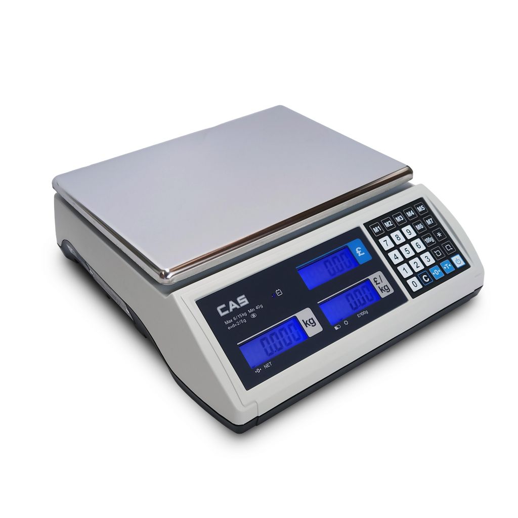 CAS ER Plus 30kg Flat Plate Weighing Scale | Cash Register Group