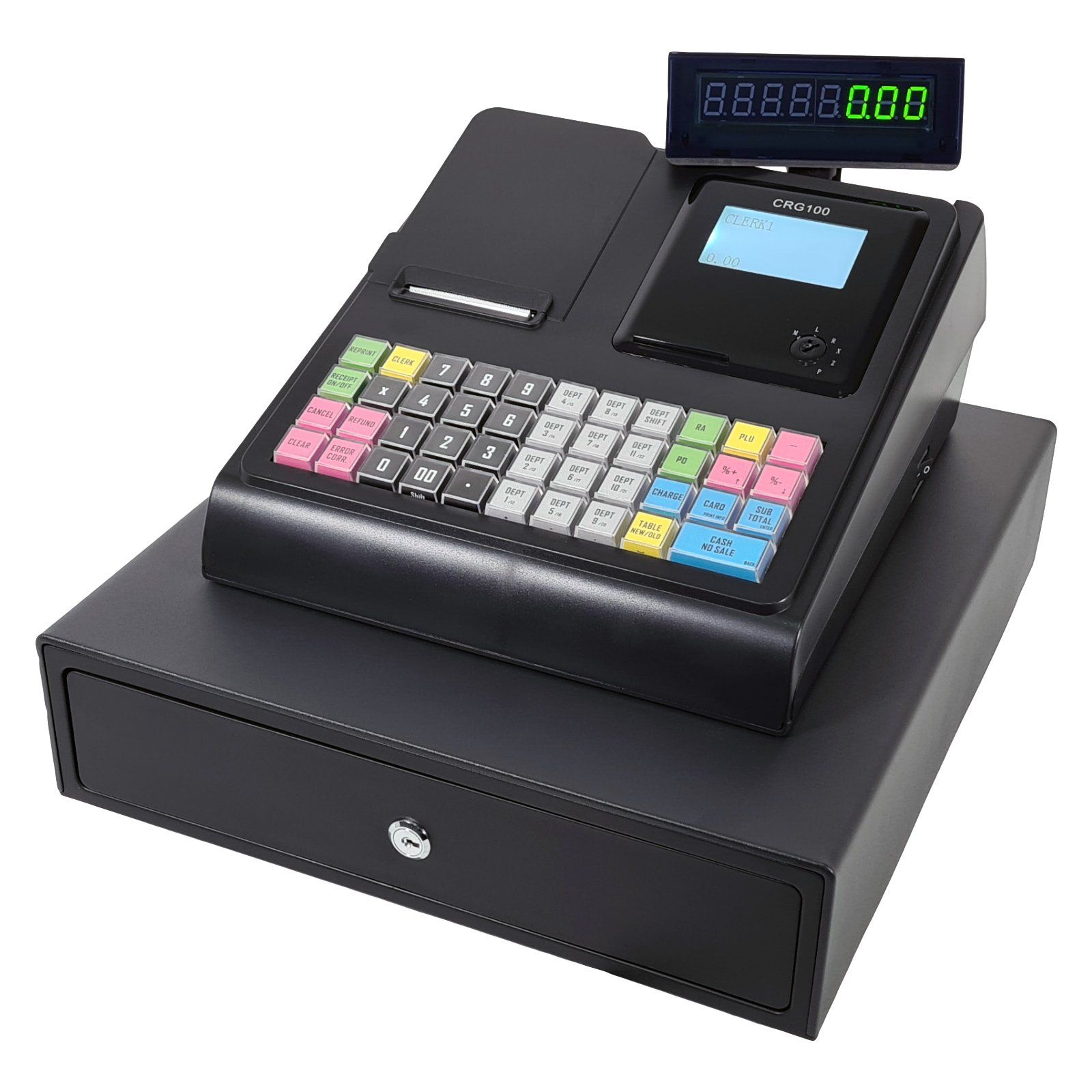 CRG100 Black Cash Register Till And Drawer Cash Register Group
