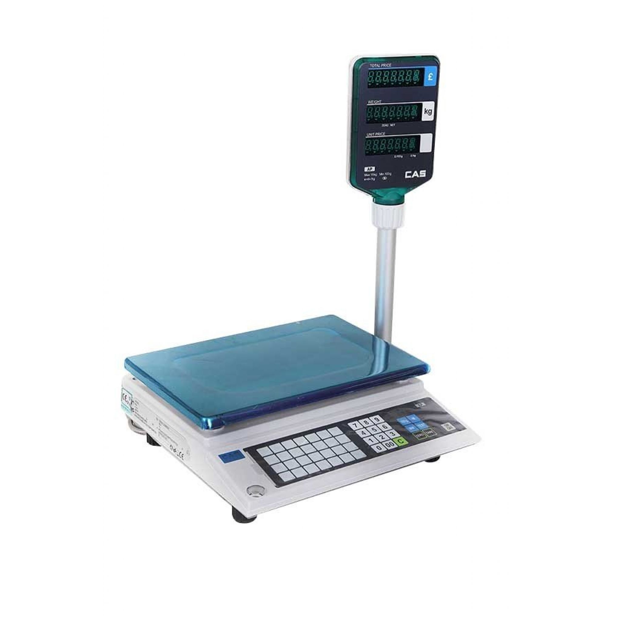 CAS AP Series 15Kg Flat Plate Weighing Scale | Cash Register Group