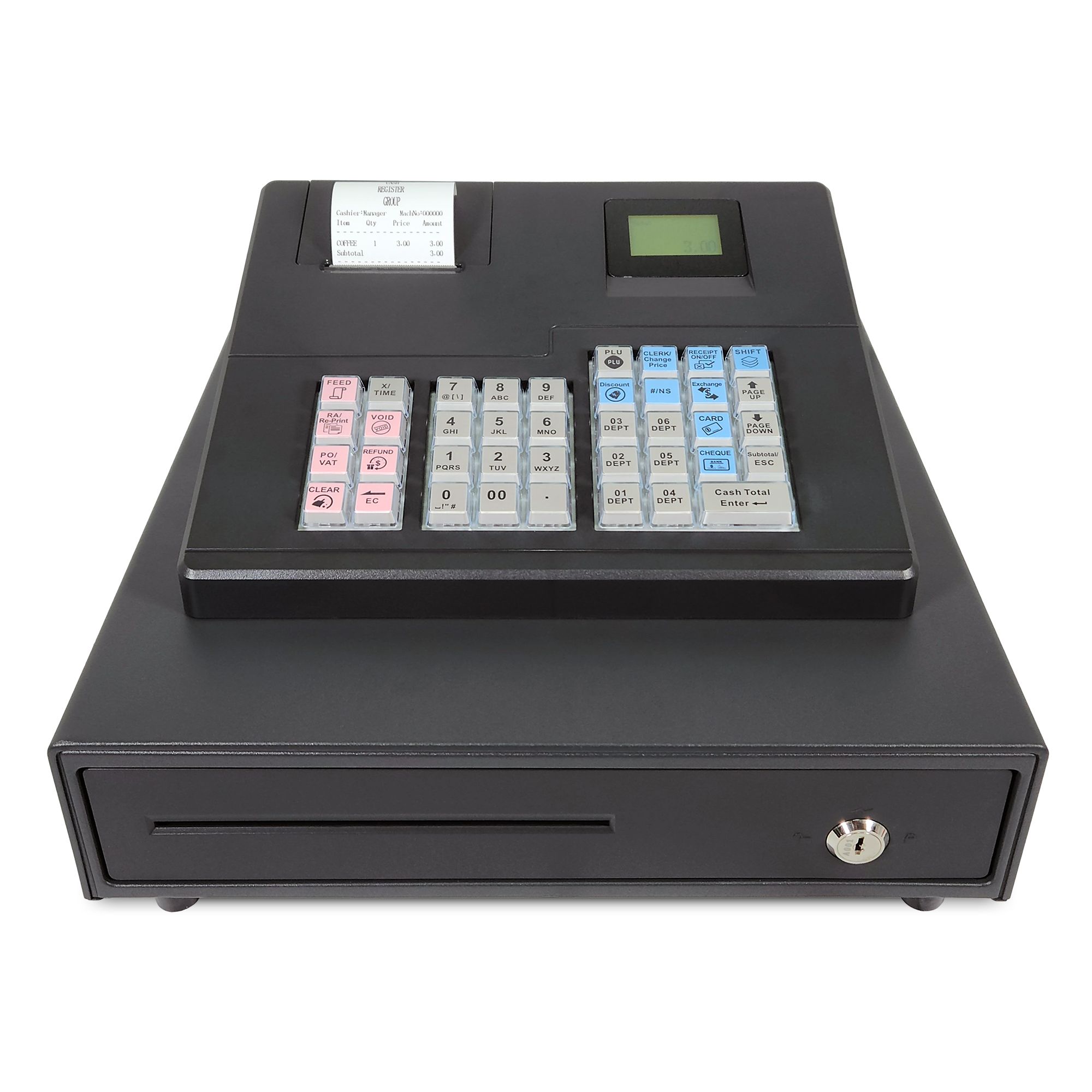 Zonerich XA137 Basic Cash Register Till Black | Cash Register Group