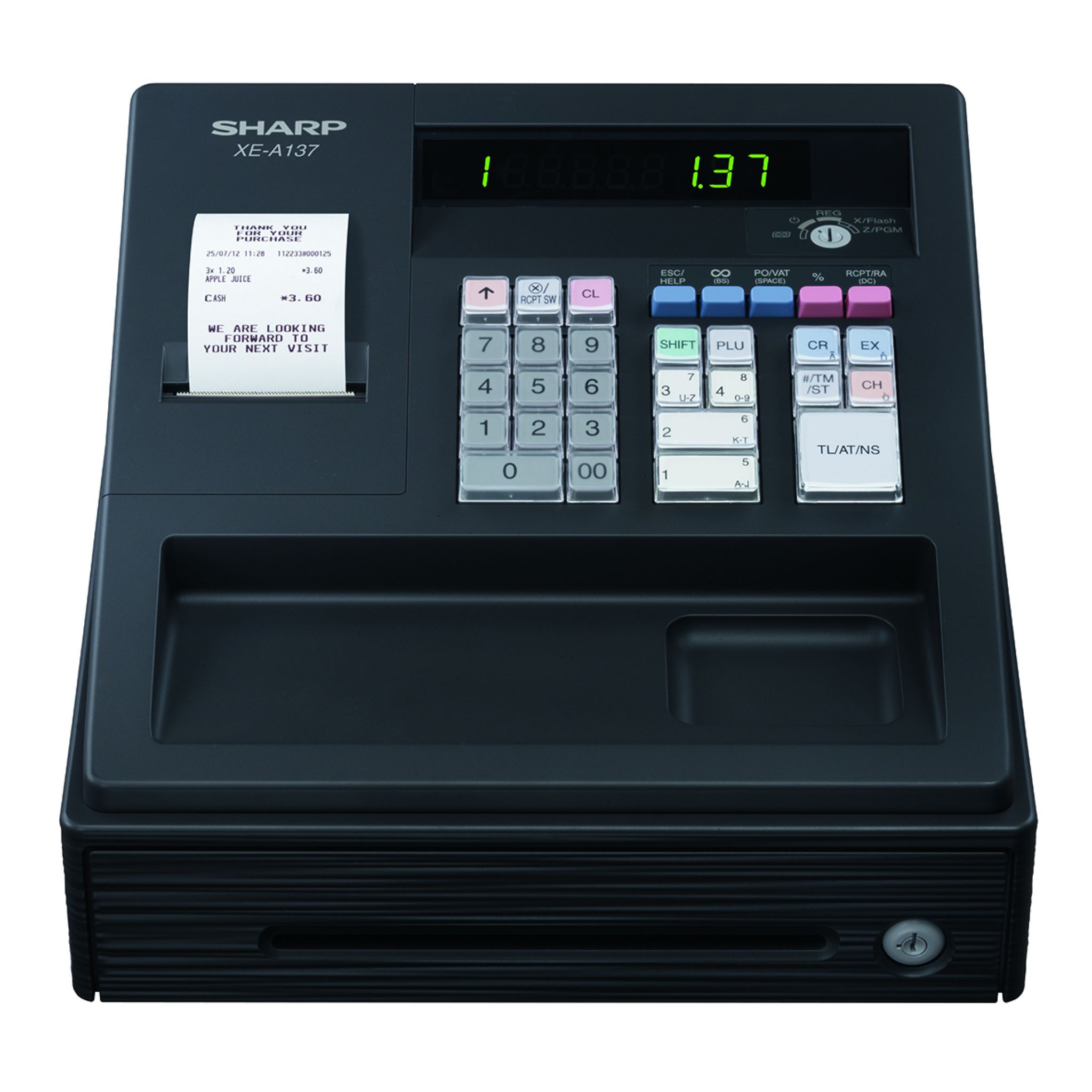 Sharp Cash Register XEA137B Black | Cash Register Group