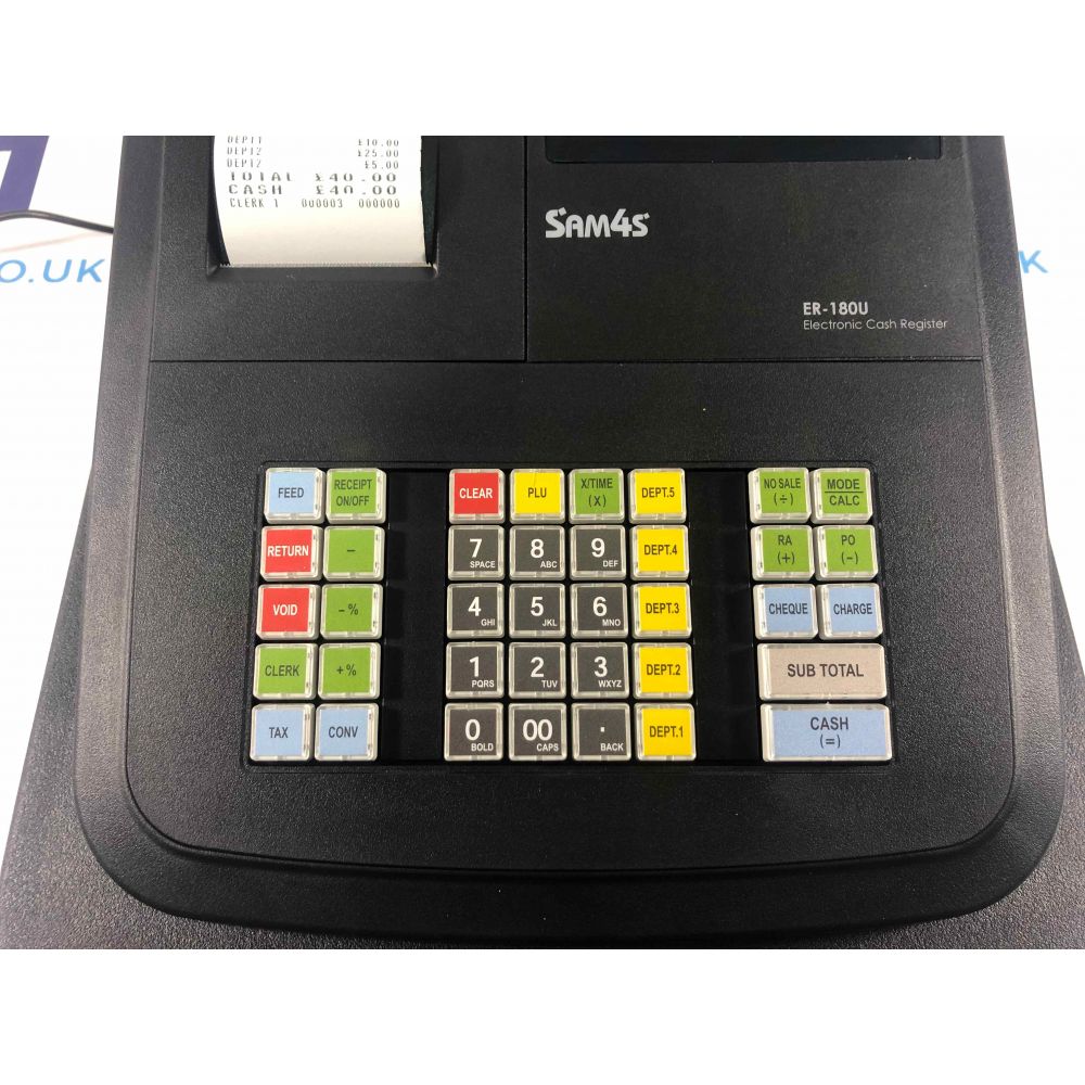 Sam4s ER180US Cash Register Till | Cash Register Group