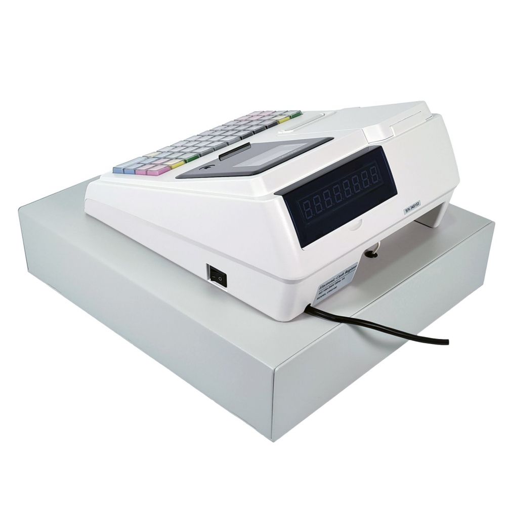 CRG100 White Cash Register Till And Black Drawer | Cash Register Group